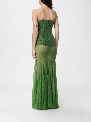 Elisabetta Franchi Lace Midi Dress