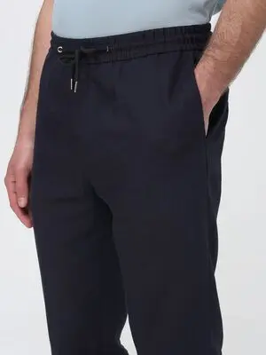 Paul Smith Slim Fit Linen Trousers With Drawstring