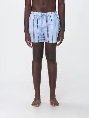 Paul Smith Striped Polyester Swimsuit - Blue