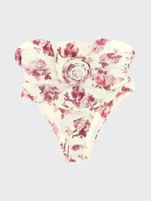Magda Butrym Floral Print Polyester Bikini Bottoms
