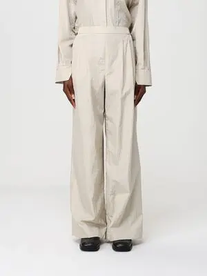 Max Mara Crinkled Taffeta Trousers - Beige