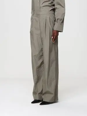 Max Mara Crinkled Taffeta Trousers - Green
