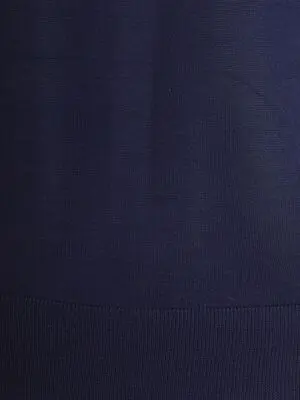 BALLANTYNE Crew Neck Silk & Cashmere Jumper - Blue