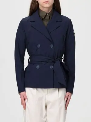 COLMAR Double-breasted Polyester Trench Coat - Blue