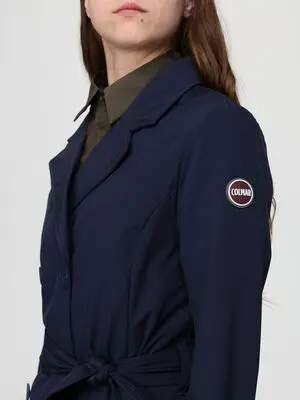 COLMAR Double-breasted Polyester Trench Coat - Blue