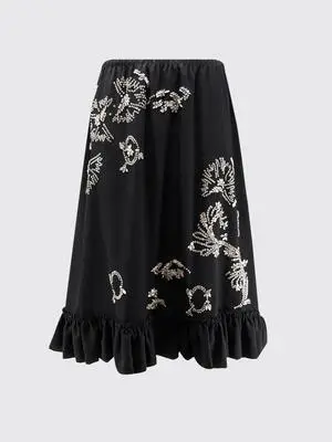 Dries Van Noten Crystal-embellished Polyester Midi Skirt With Elasticated Waist