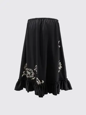 Dries Van Noten Crystal-embellished Polyester Midi Skirt With Elasticated Waist