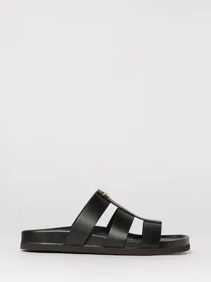 Valentino Garavani Studshield Leather Sandal - Black