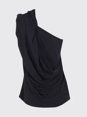 ENTIRE STUDIOS Stretch Cotton One-shoulder Top