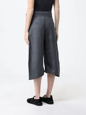 GANNI Wool Blend Cropped Trousers