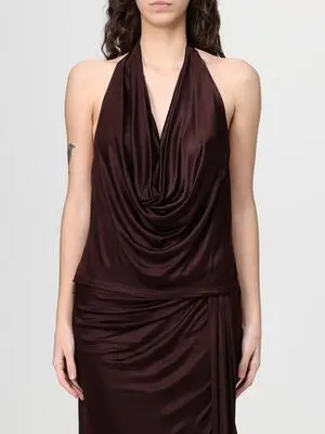 Elisabetta Franchi Jersey Top Brown