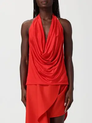 Elisabetta Franchi Jersey Top - Red