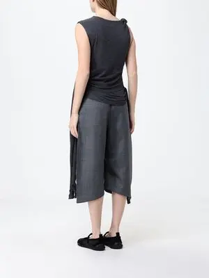 GANNI Draped Organic Cotton Top