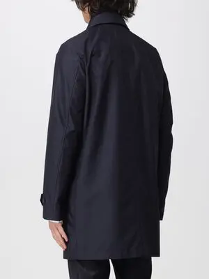 FAY Technical Poplin Coat - Blue