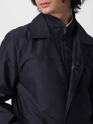 FAY Technical Poplin Coat - Blue