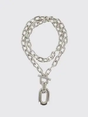 Rabanne Jewel Colour Necklace - Silver