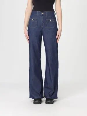 7 For All Mankind Wide Leg Stretch Jeans - Denim