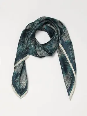 Max Mara Printed Silk Foulard - Lead