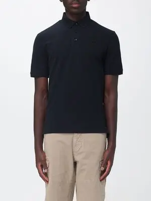 BLAUER. Cotton Polo Shirt - Black