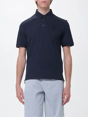BLAUER. Cotton Polo Shirt - Blue