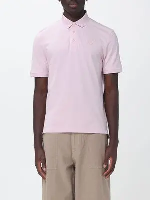BLAUER. Cotton Polo Shirt - Pink