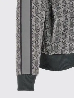 Lacoste Printed Jersey Zip-up Sweatshirt - Grey