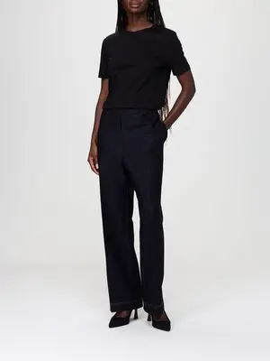 Max Mara Classic Cotton Trousers - Blue