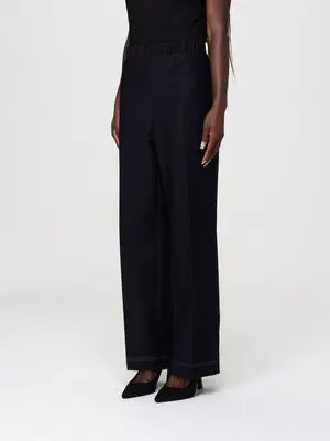 Max Mara Classic Cotton Trousers - Blue