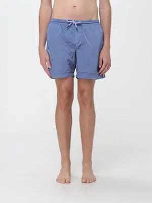 BLAUER. Nylon Swimsuit With Drawstring - Blue