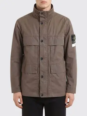 Stone Island Waxed Cotton Jacket - Brown