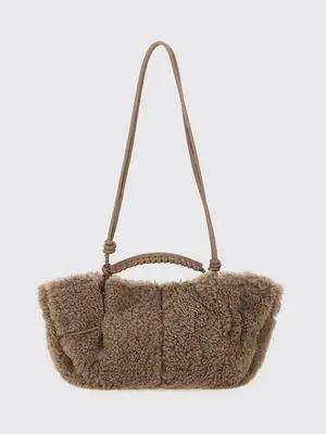 Hereu Shearling Mini Bag - Grey