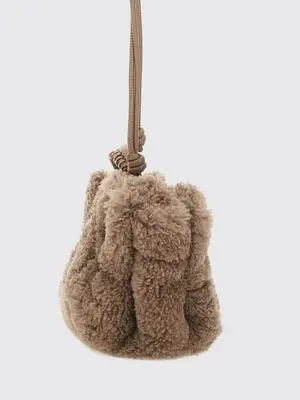 Hereu Shearling Mini Bag - Grey