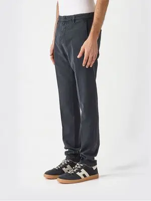 DONDUP Linen And Cotton Blend Chino Trousers