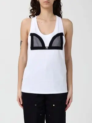 Elisabetta Franchi Cotton Tank Top - Black