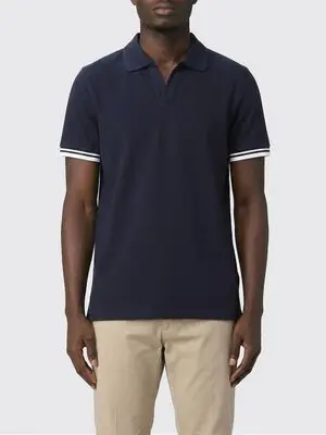 FAY Basic Cotton Polo Shirt - Blue