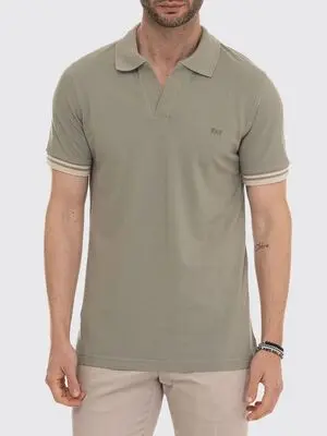 FAY Basic Cotton Polo Shirt - Dove Grey