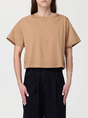 Max Mara Cotton Crop T-shirt - Beige