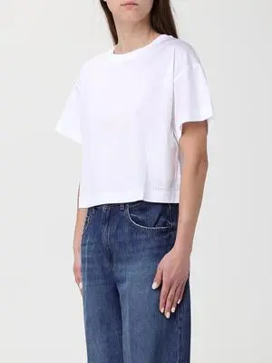 Max Mara Cotton Crop T-shirt - White