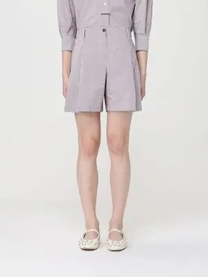 Brunello Cucinelli Striped Cotton Blend Pleated Shorts - Multicolor