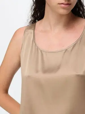 Max Mara Satin Top - Beige