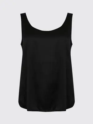 Max Mara Satin Sleeveless Top - Black