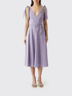 Elisabetta Franchi Sail Fabric Dress - Lilac
