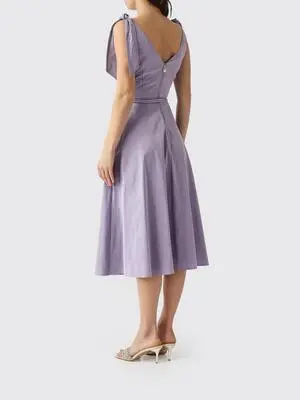 Elisabetta Franchi Sail Fabric Dress - Lilac