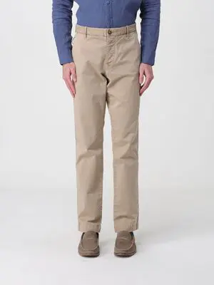 BLAUER. Stretch Cotton Chino Trousers - Beige