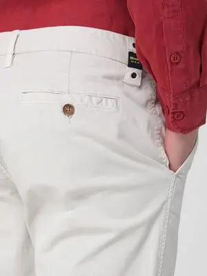 BLAUER. Stretch Cotton Chino Trousers - Grey