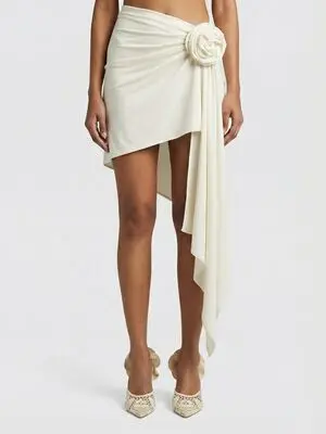 Magda Butrym Skirt With Flower Detail - White