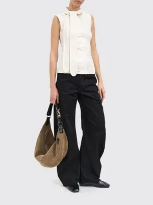 LEMAIRE Sleeveless Cotton Blend Top - Milk