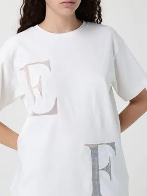 Elisabetta Franchi Cotton T-shirt With Lettering