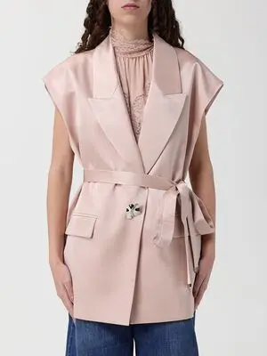 Pinko Satin Robe Vest - Pink