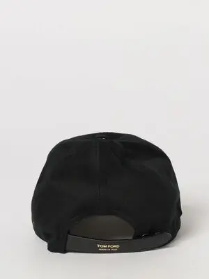 TOM FORD Cotton Twill Baseball Cap With Embroidered Logo - Black